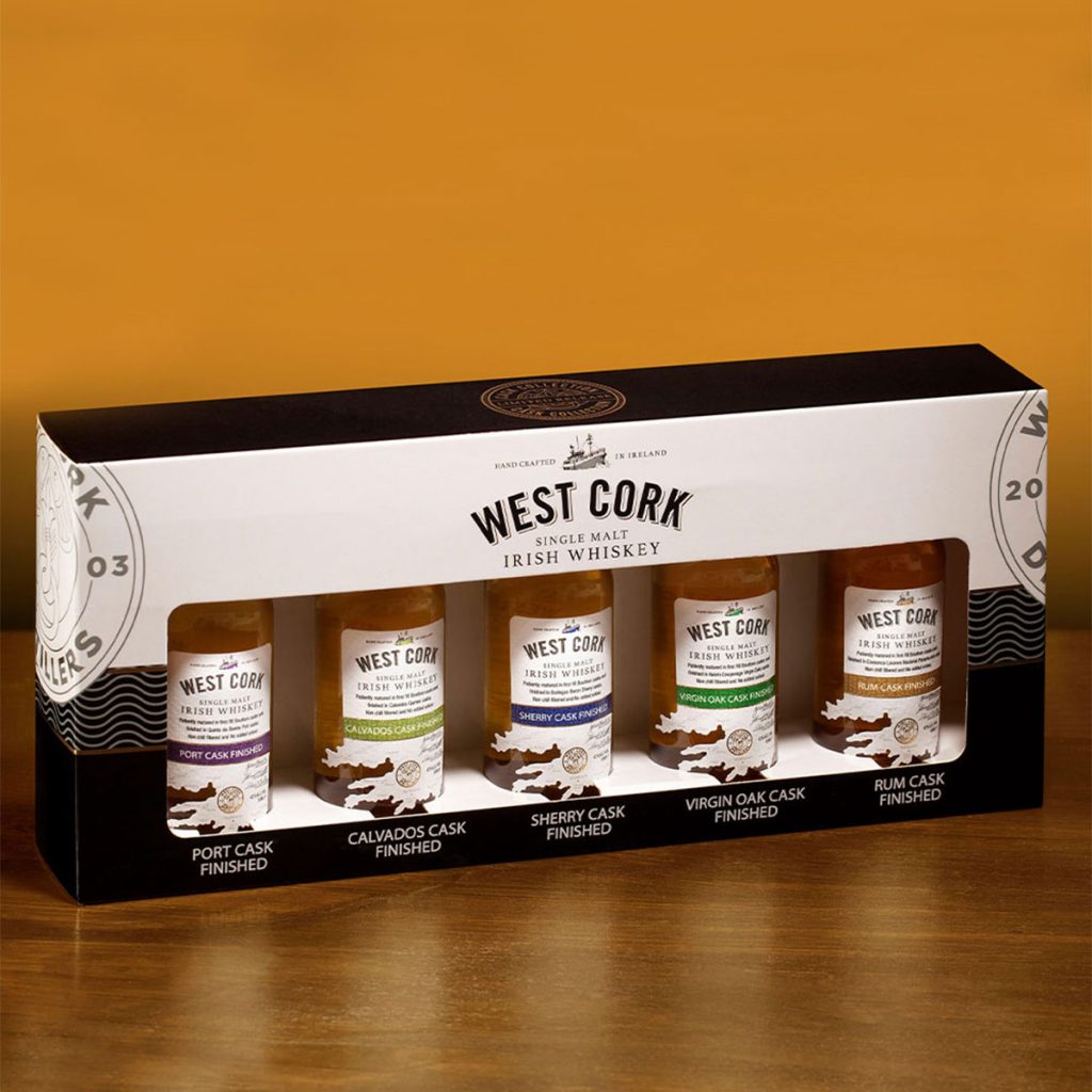 West Cork Single Malt Cask Minis | Miniature Irish Whiskey Gifts